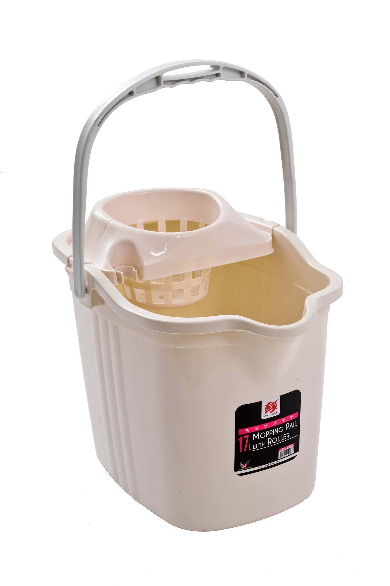 Plastic Mop Bucket With Wheel 17Liter | Mop Pail With Wheels | Mopping ...