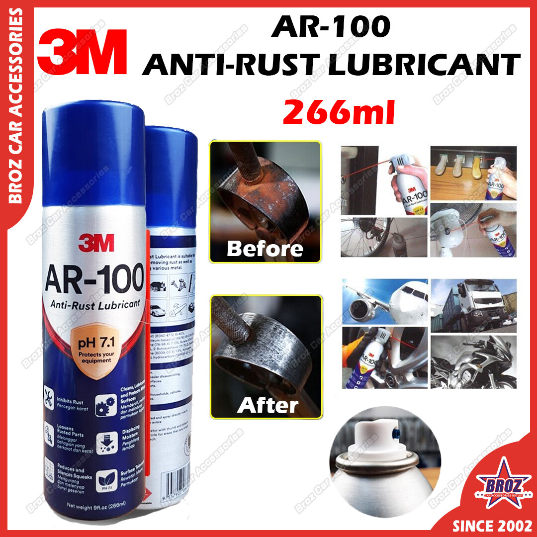 3M AR-100 Anti-Rust Lubricant Aerosal ( 266 ML) For Home Car Metal ...
