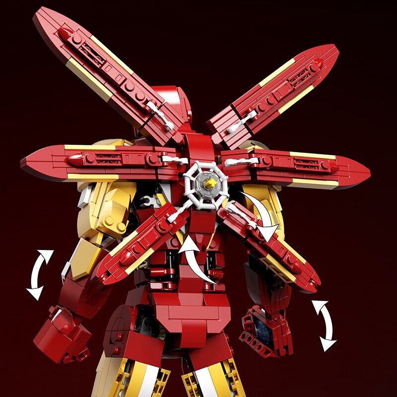 LEGO New Marvel Movie Iron Man MK85 Mecha Tony Stark Mecha Building ...