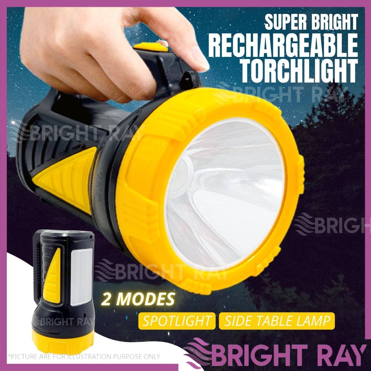 Heavy Duty Super Bright Portable Led Rechargeable Searchlight ...