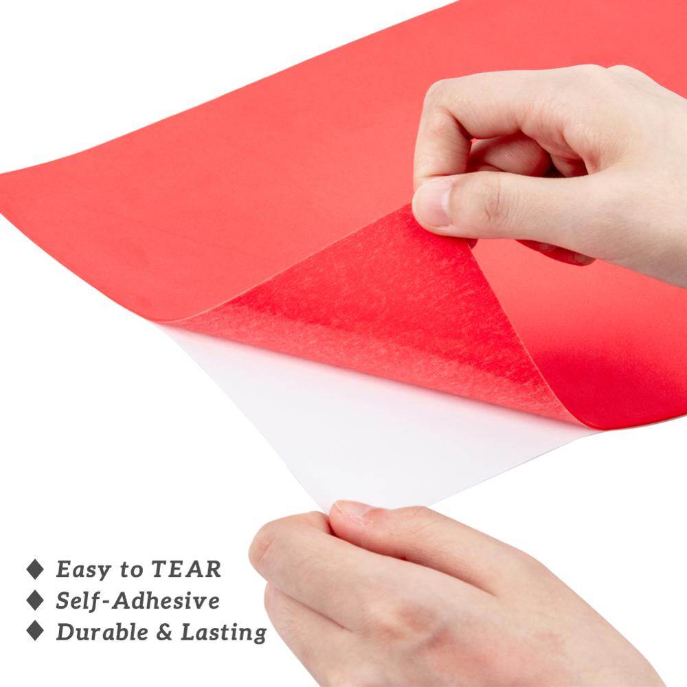 10Sheet Self Adhesive Backed Foam Sheet Red Nonslip EVA Foam Pad Mat ...