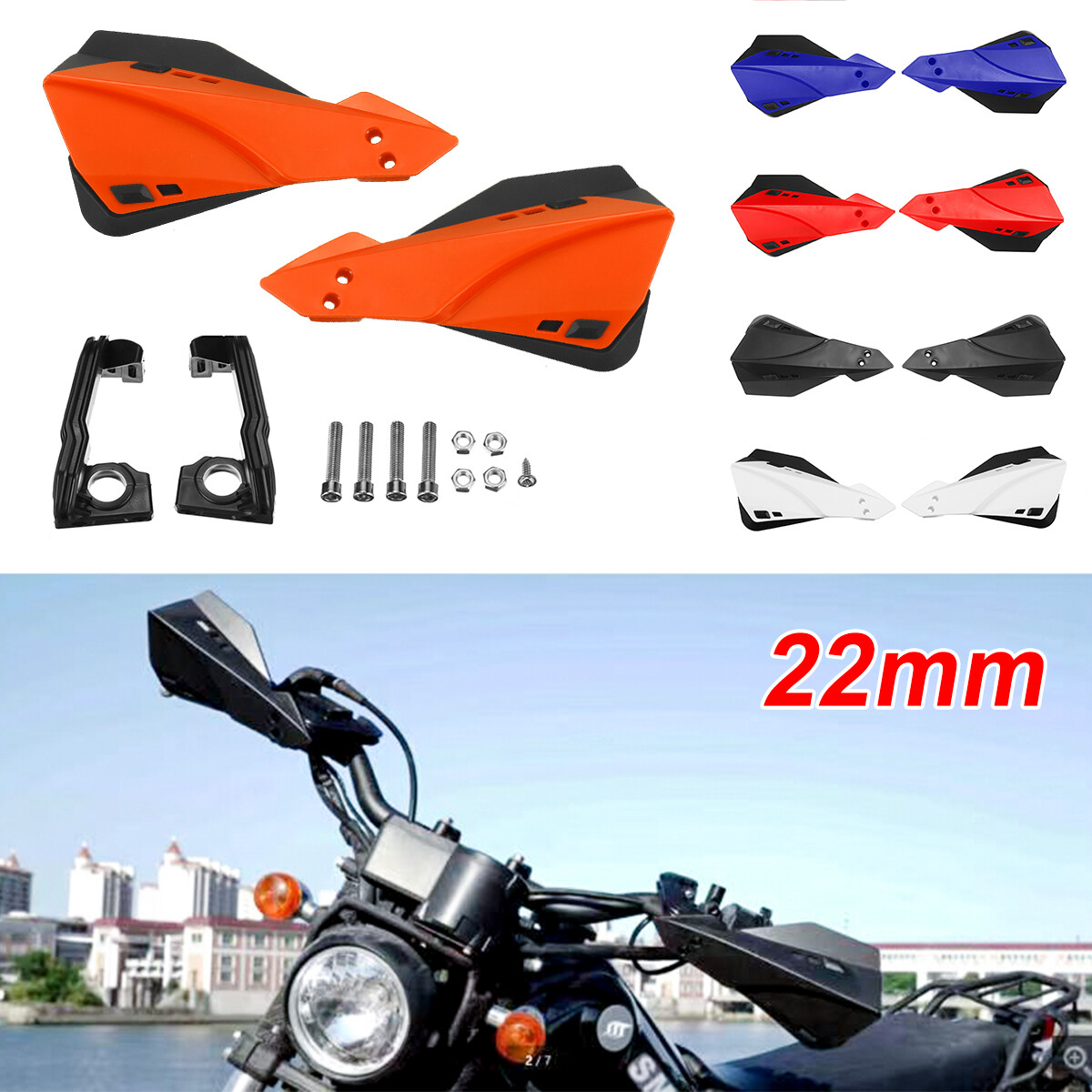 2Pcs Motocross Hand Guards รถจักรยานยนต์ที่ป้องกันมือ Handlebar รถ ...