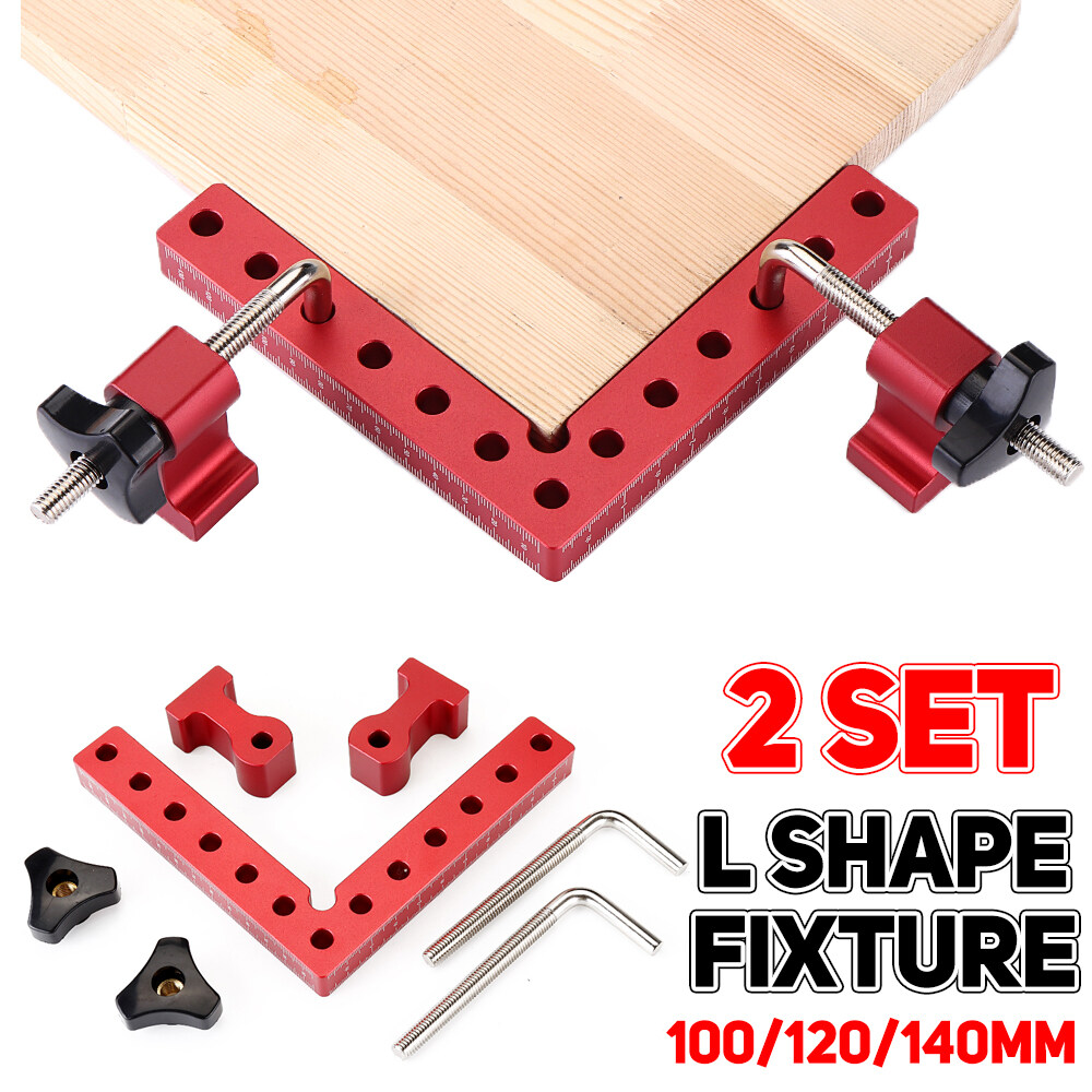 2 Set Woodworking Tool L Shape Fixture Board Positioning Panel Square ...