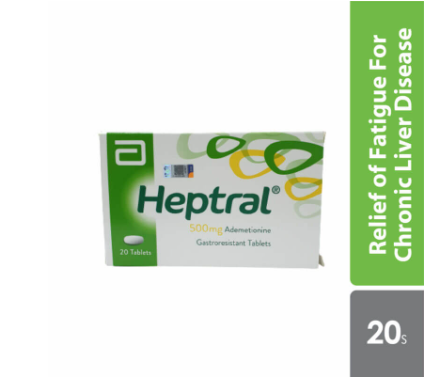 ABBOTT HEPTRAL 500MG 20 TAB'S ( liver tonic) | Lazada