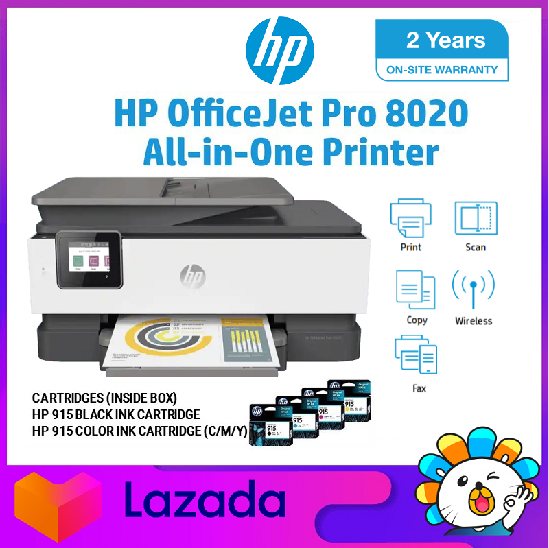 [Ready Stock] HP Officejet PRO 8020 All-in-One AIO Color Printer 1KR67D ...