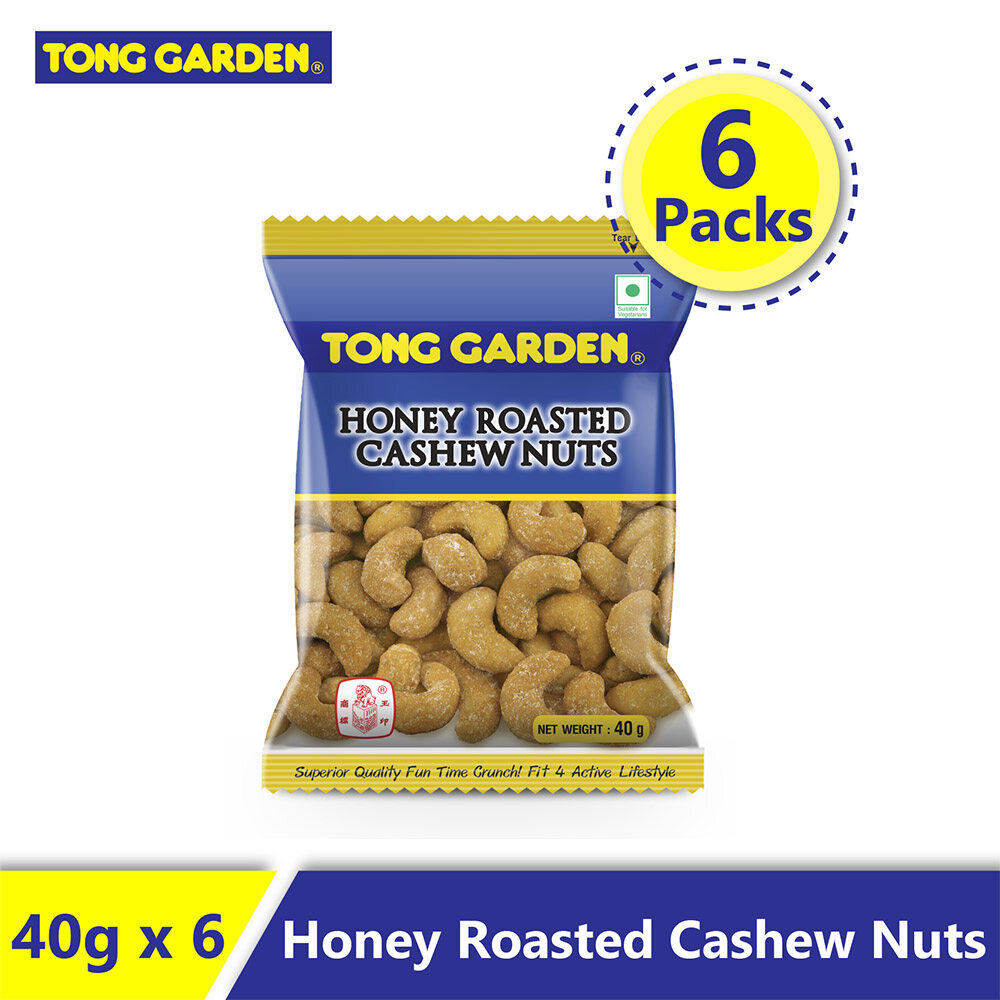 Tong Garden Honey Cashew Nuts 40g x 6 packets | Lazada