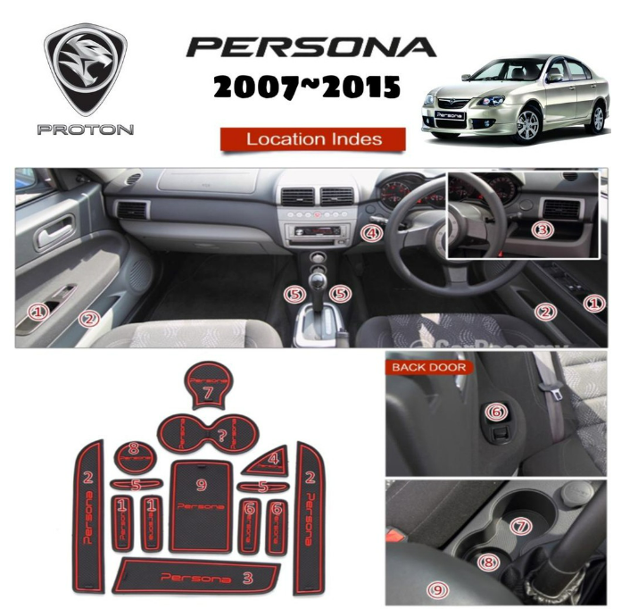 Proton Interior Slot Mat Storage Tank X50 IRIZ SAGA BLM PRESONA EXORA ...