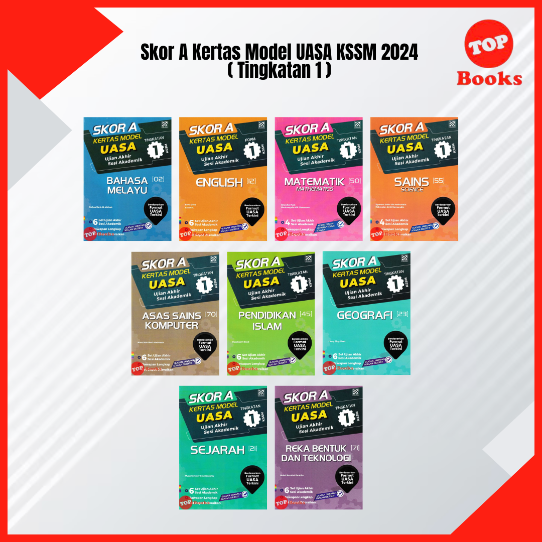 [topbooks Pelangi] Buku Latihan Skor A Kertas Model Uasa Kssm 2024
