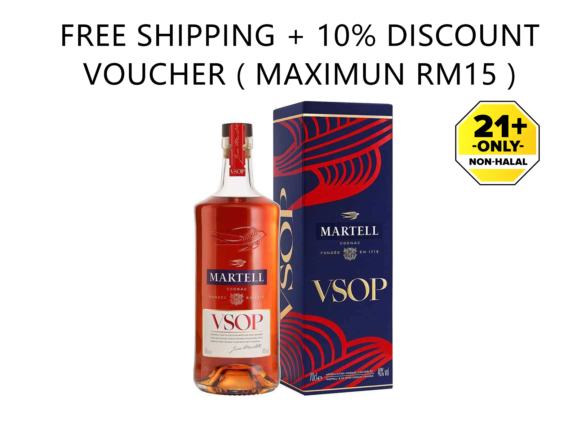 MARTELL VSOP RED BARREL COGNAC 700ML || 20 years shop 100% company stock | Lazada