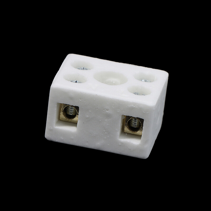 5Pcs 2 Postion 5 Hole Ceramic Wiring Terminal Block high frequency ...