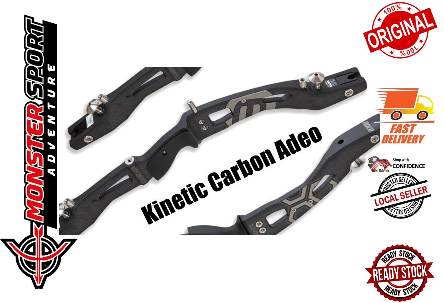 Kinetic Archery Carbon Adeo Tournament 25" ILF Riser | Lazada