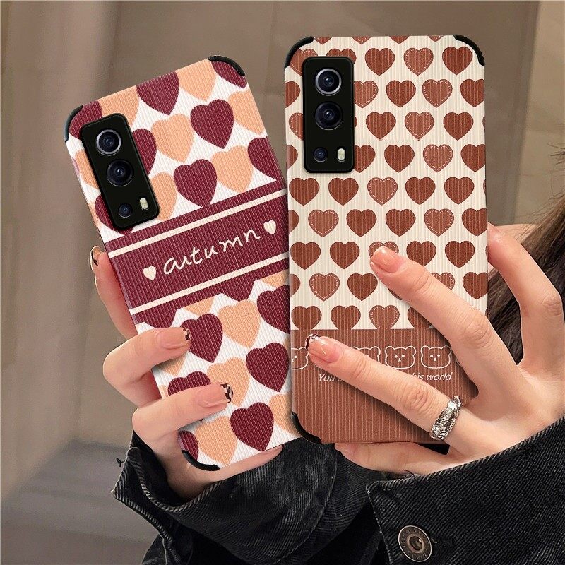 สำหรับ Vivo Y75 Y72 5G กรณี,แฟชั่นที่สวยงามดอกไม้ Checkered Dots รูปแบบ ...