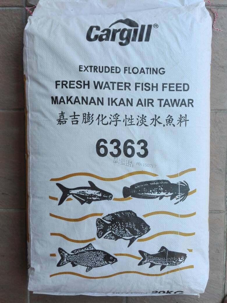 Cargill 6363 Fresh Water Fish Food Feed Floating Pellet Powder 20kg ...
