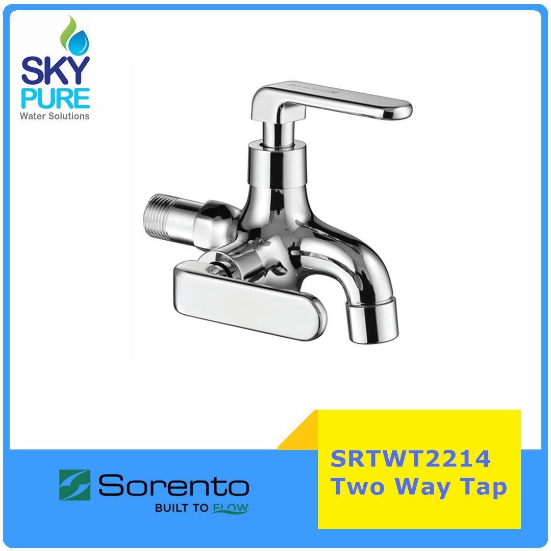 Sorento SRTWT2214 Two Way Tap Washing Machine Tap Solid Brass Two Way ...