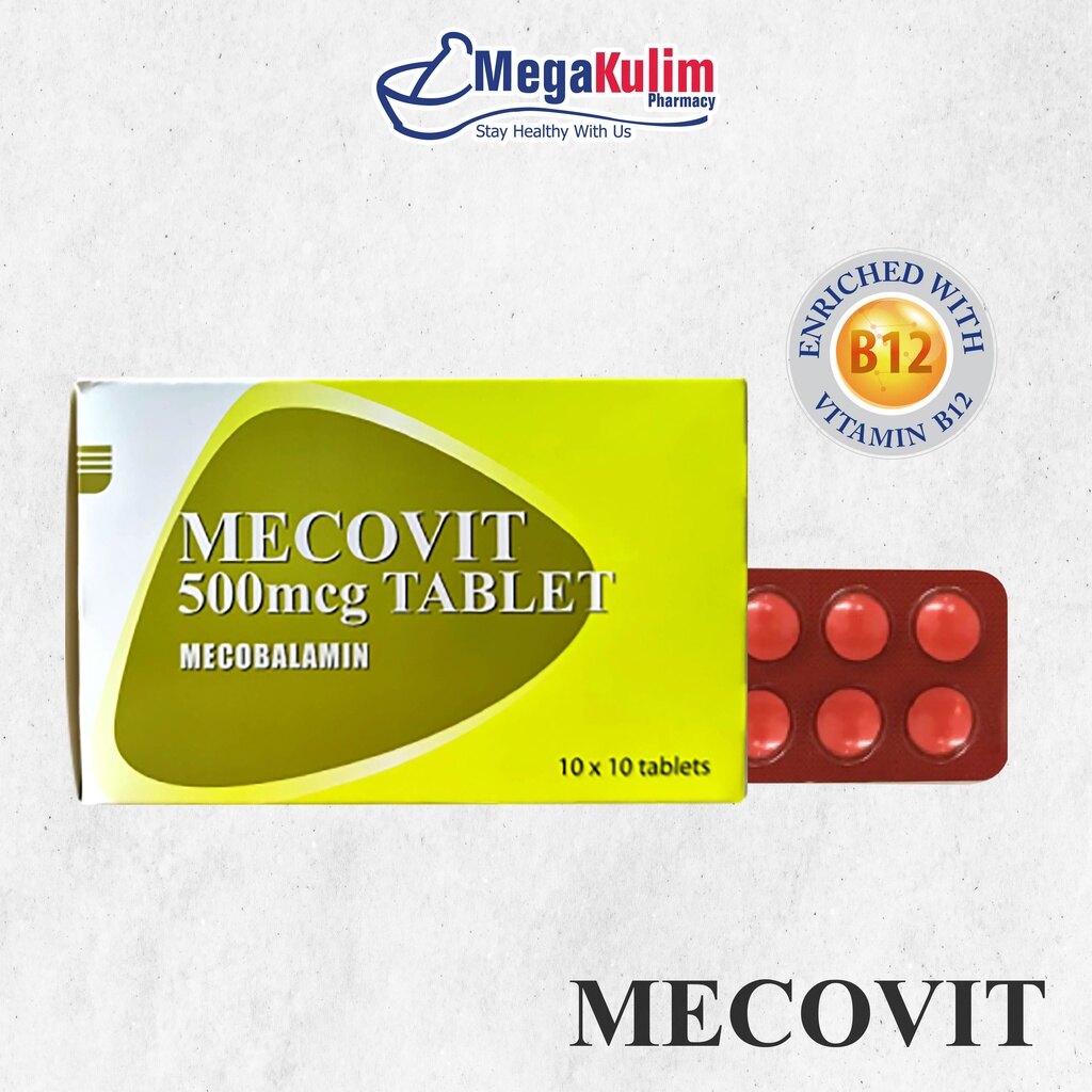 Mecovit Mecobalamin 500mcg 10X10 Tab | Lazada