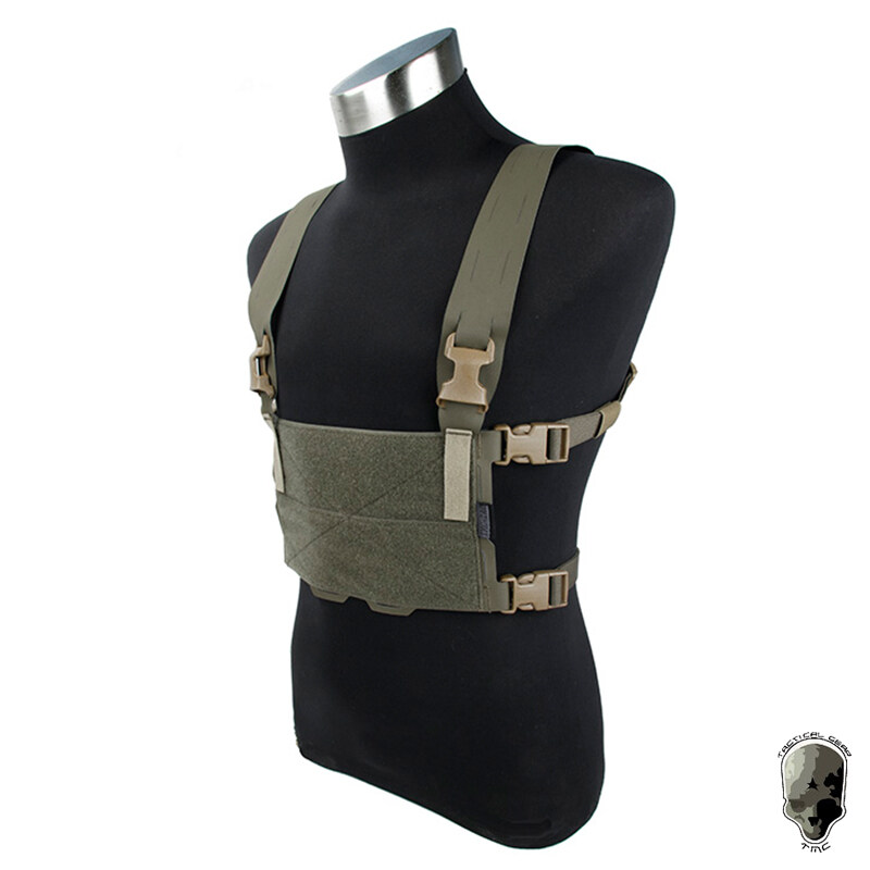 TMC Tactical Vest Chest Hanging Lightweight Chest Rig Modular Harness ...
