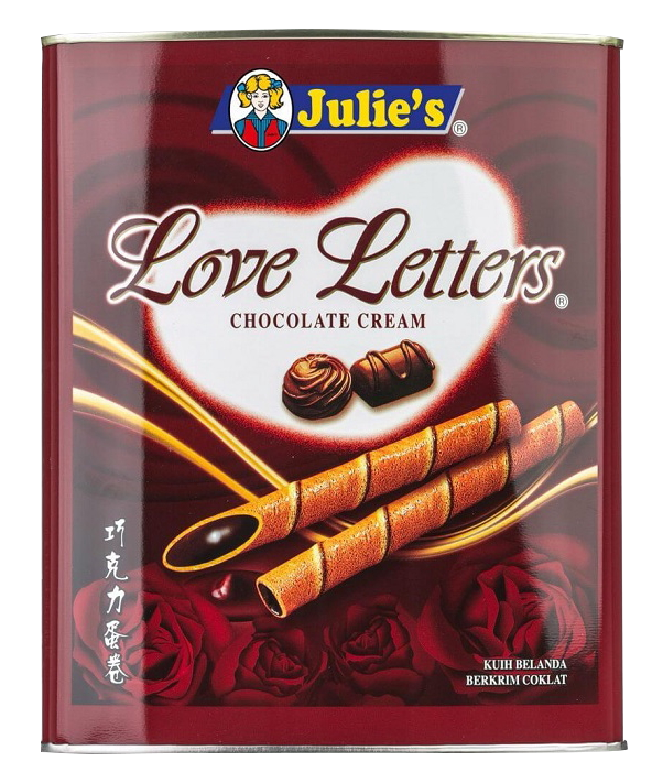 JULIE'S Love Letter Wafer Roll (Choc) 700G | Lazada