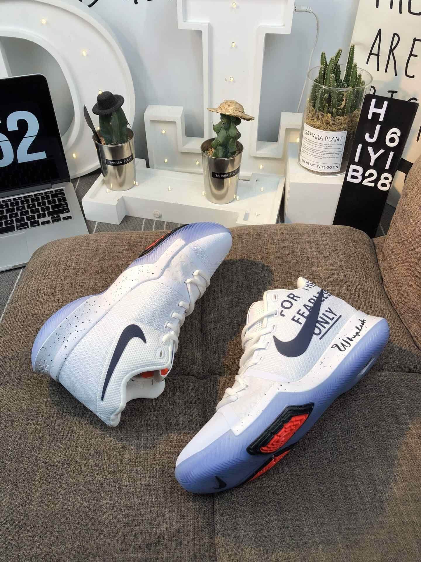 Nike_Kyrie 3 EP สวมใส่ปฏิบัติรองเท้าบาสเก็ตบอลรองเท้า Antiskid Shock ...