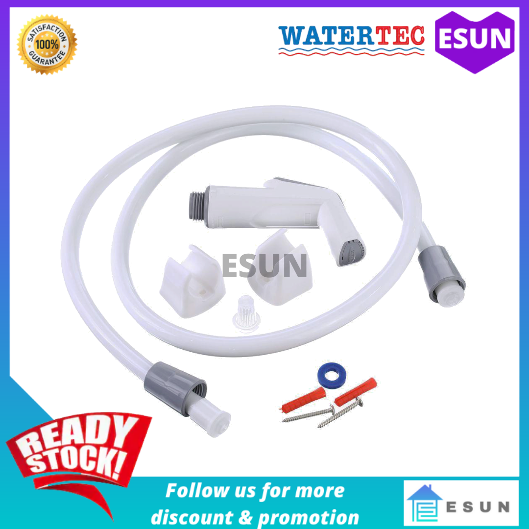 Watertec PVC Handheld Toilet Bidet Square Sprayer 100cm With Solid ...
