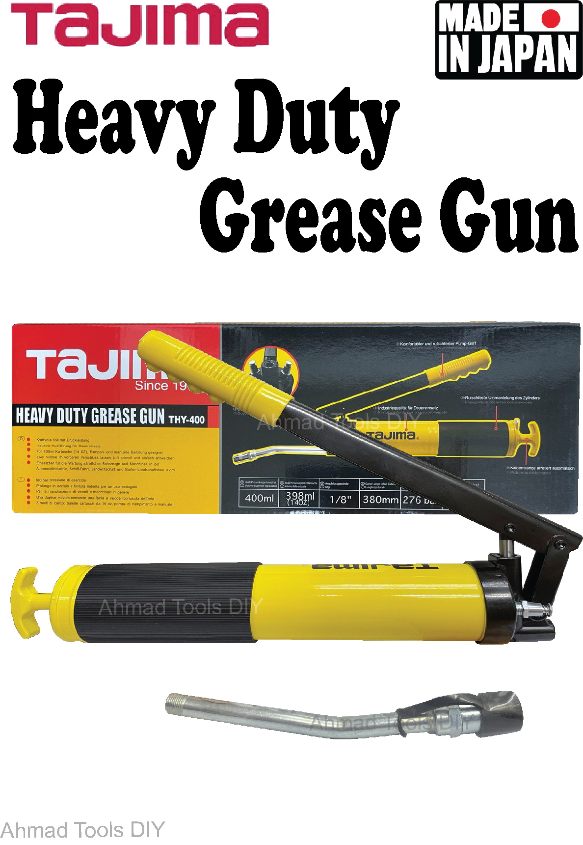 Tajima THY400 Grease Gun (Made In Japan)/grease pump | Lazada
