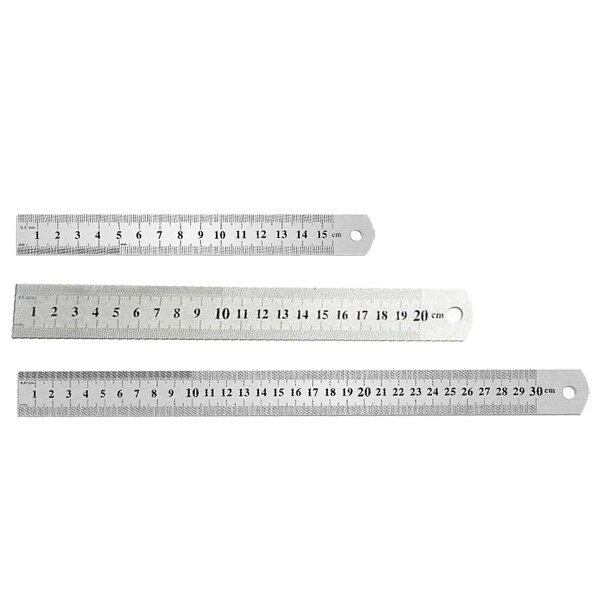 Stainless Steel Ruler Aluminum Ruler 15CM/30CM / 12'' / Pembaris Keluli ...