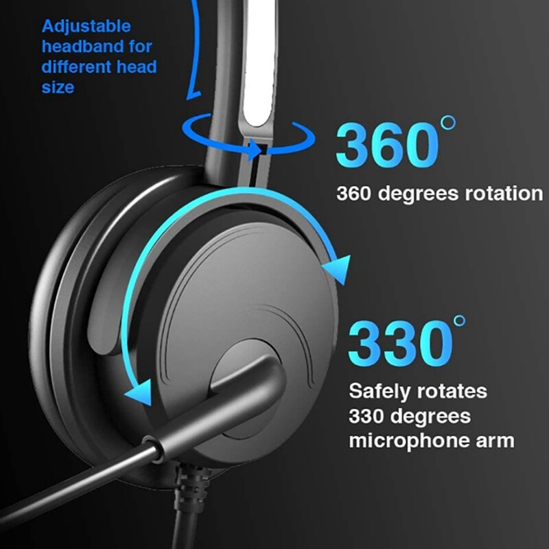 Single Earphone Headset Portable Audio-Visual Headset Computer Mobile ...