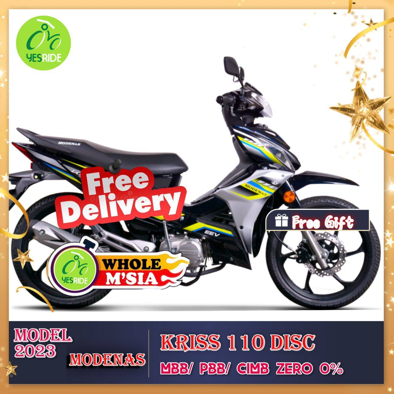 MODENAS KRISS 110 Disc New Model 2023 | Lazada