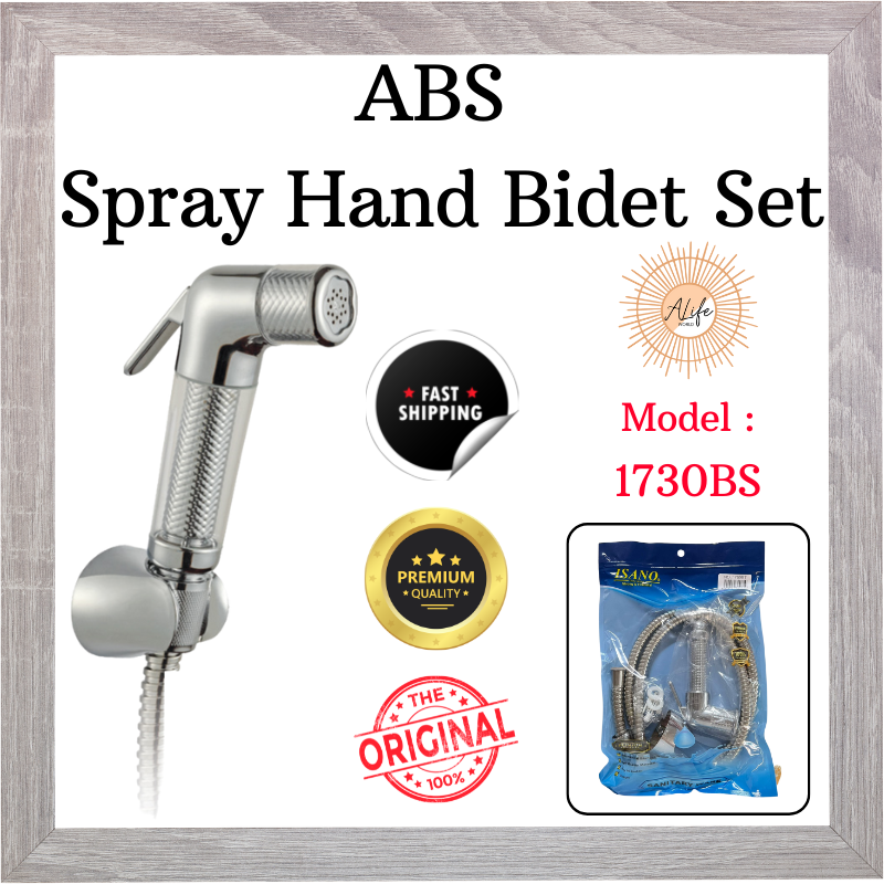 ALife World ISANO Stainless Steel ABS High Pressure Toilet Spray Bidet ...