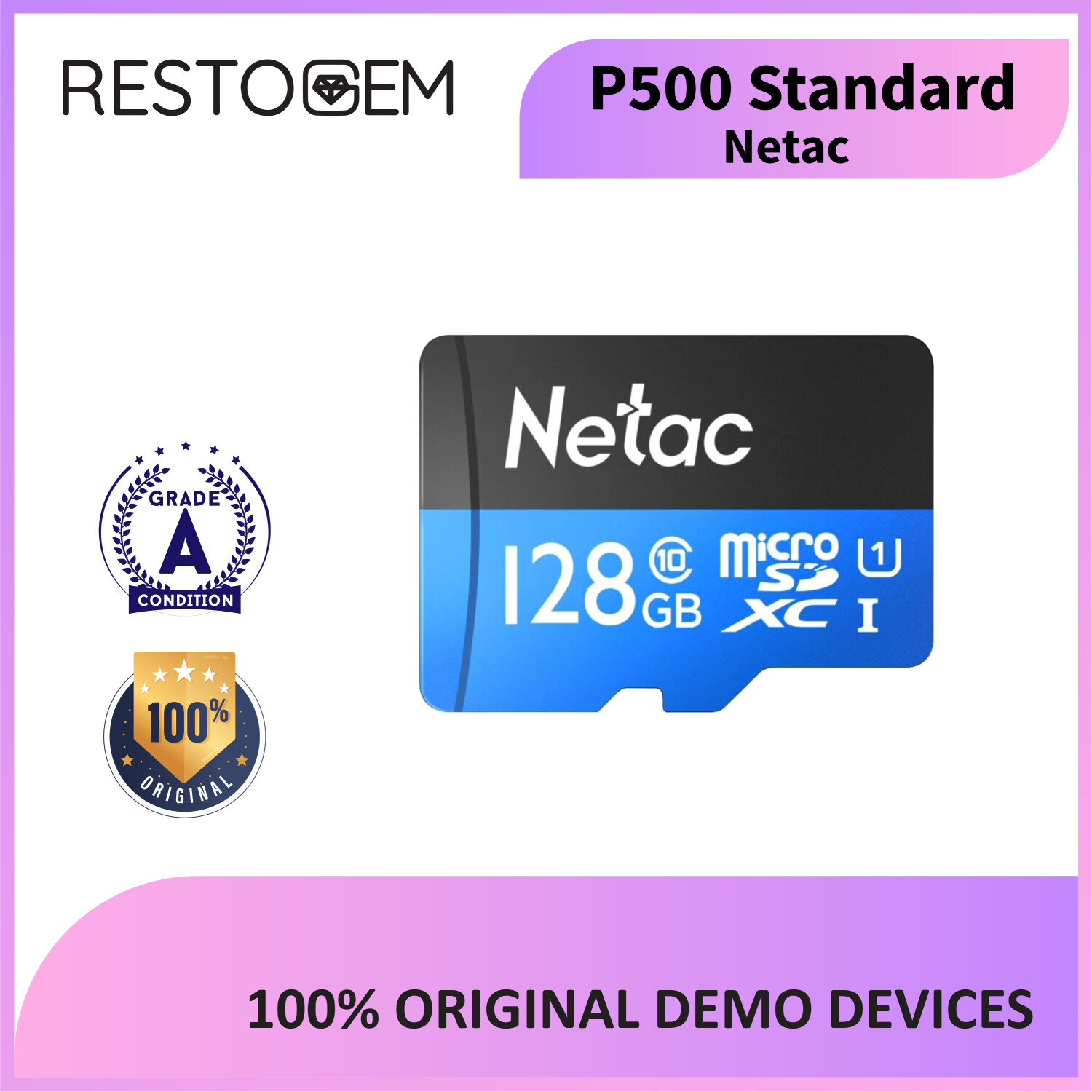 Netac P500 Standard Micro SD Memory Card with adapter - (32GB/64GB ...