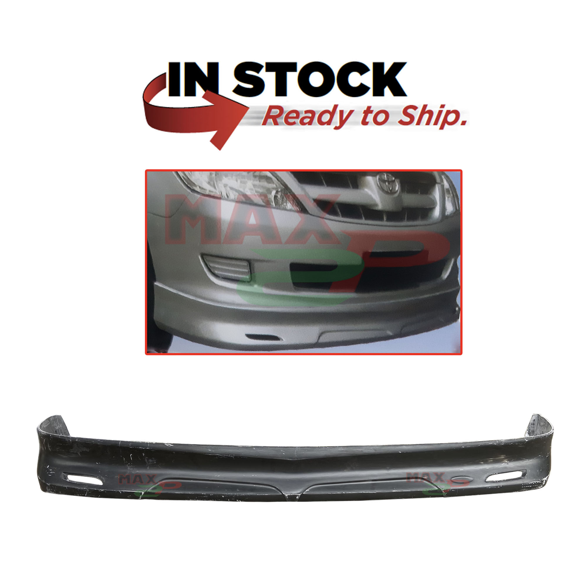Toyota Innova OE Style Front Skirt Bumper Lower Lip Spoiler Fiberglass ...
