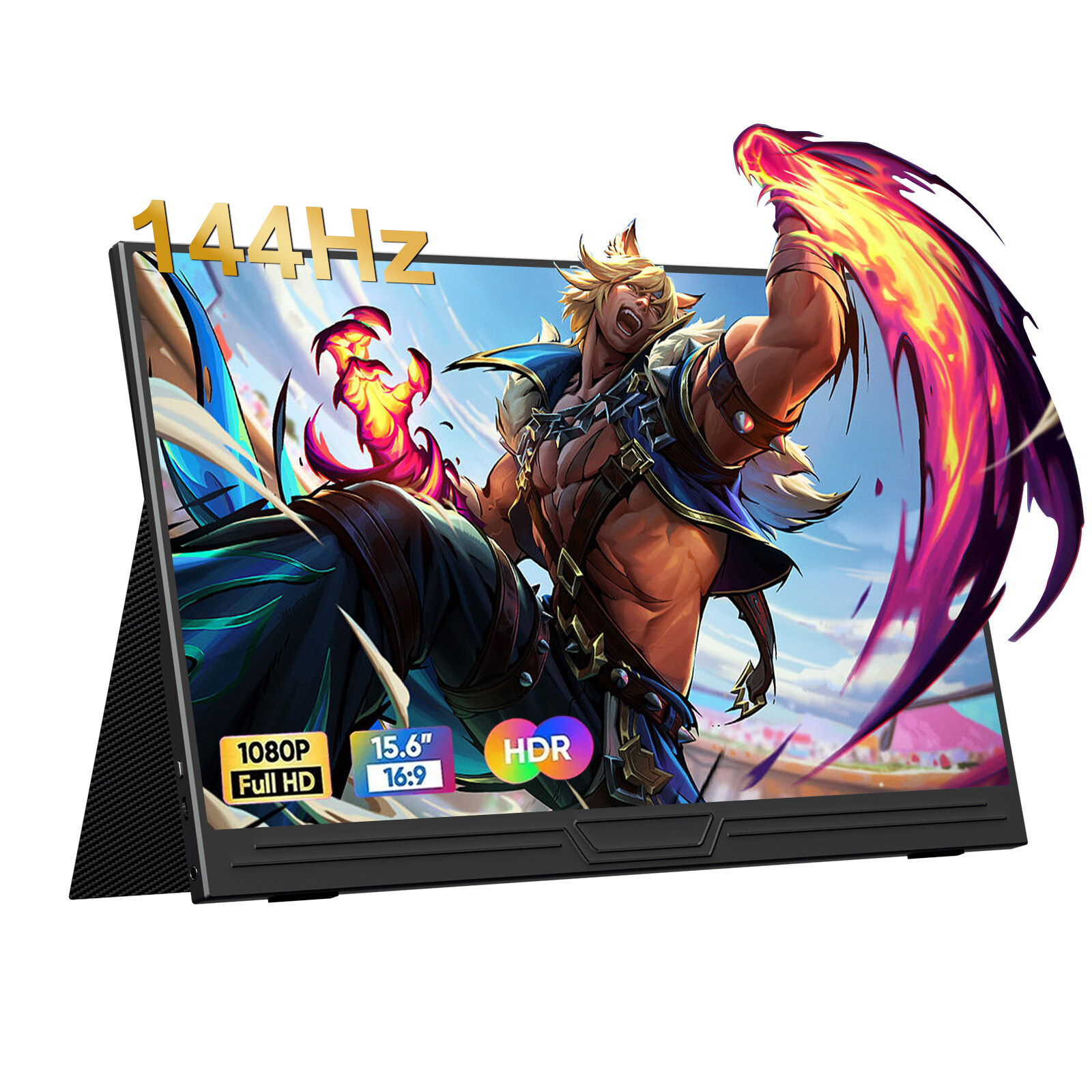 JSHIX Portable Monitor 14/15.6 Inch 1080P Ultra Thin Full HD IPS Touch ...