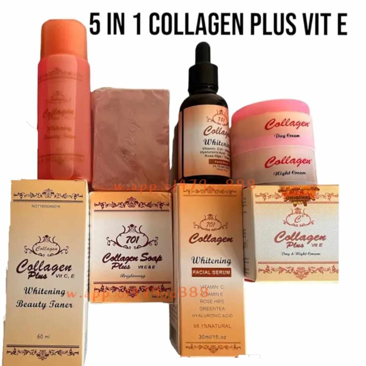 SET COLLAGEN PLUS VIT E 5 IN 1 (READY STOCK) ORIGINAL | Lazada