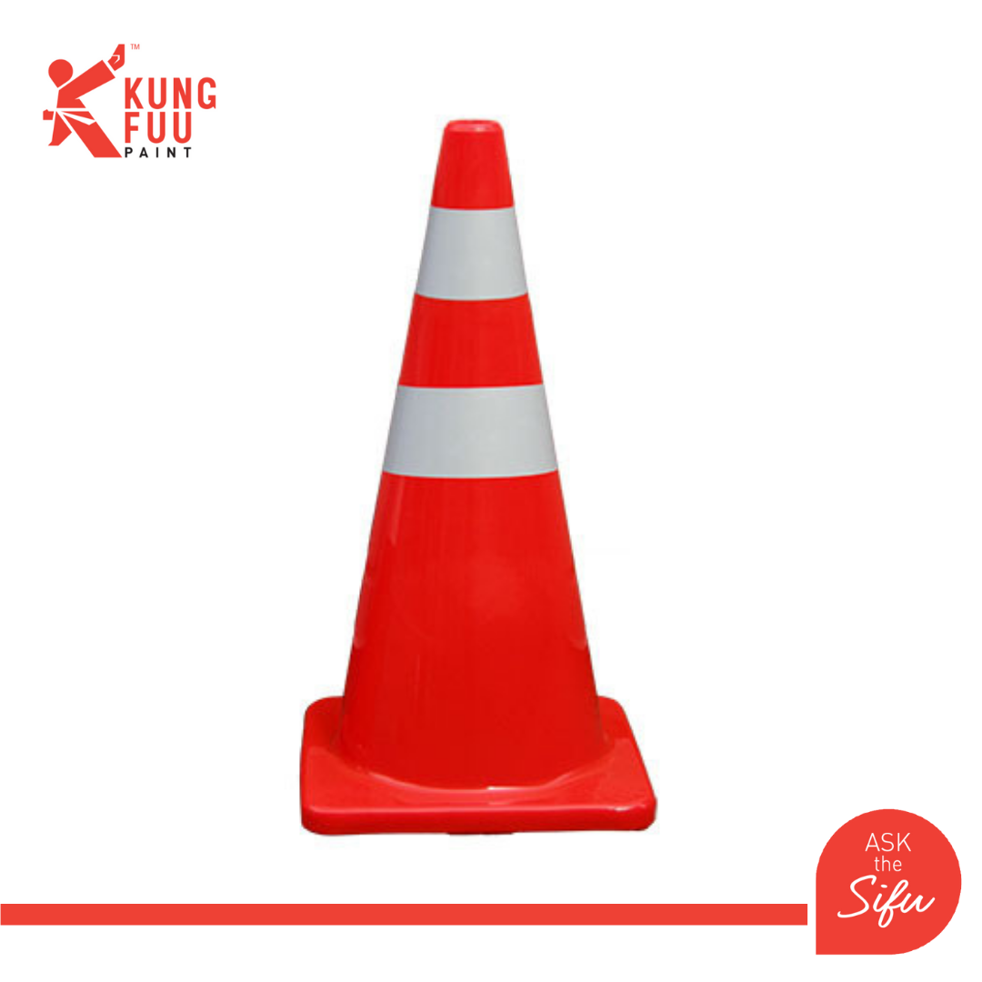 Safety Cone 30" / Road Cone / Kone Keselamatan Jalan Raya | Lazada