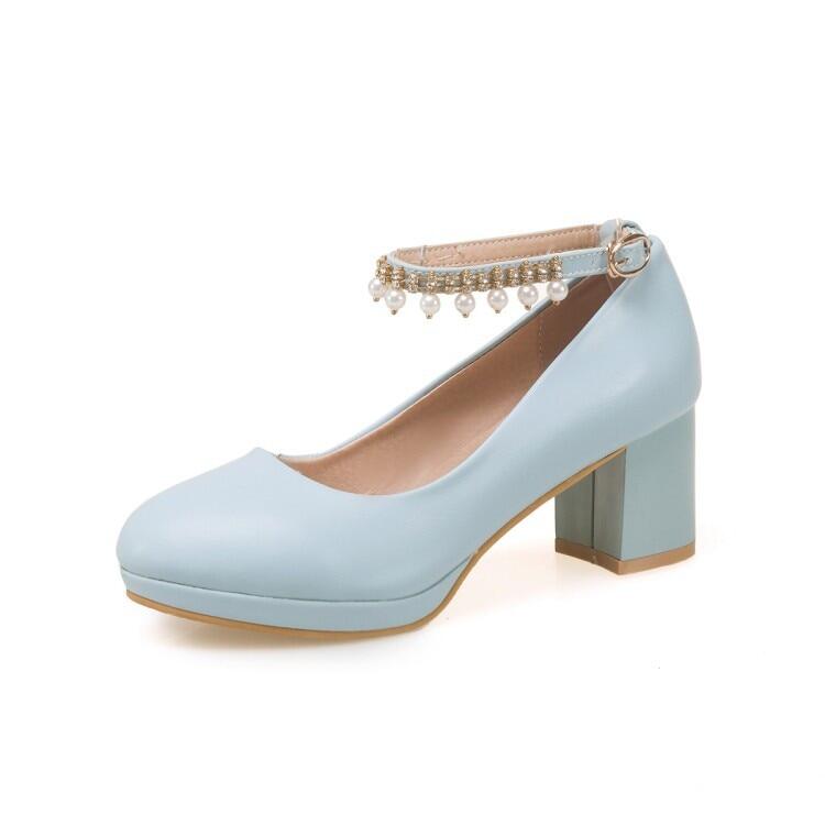 Children Girls High Heel Shoes For Kids Princess Sandals Fashion Pearl ...