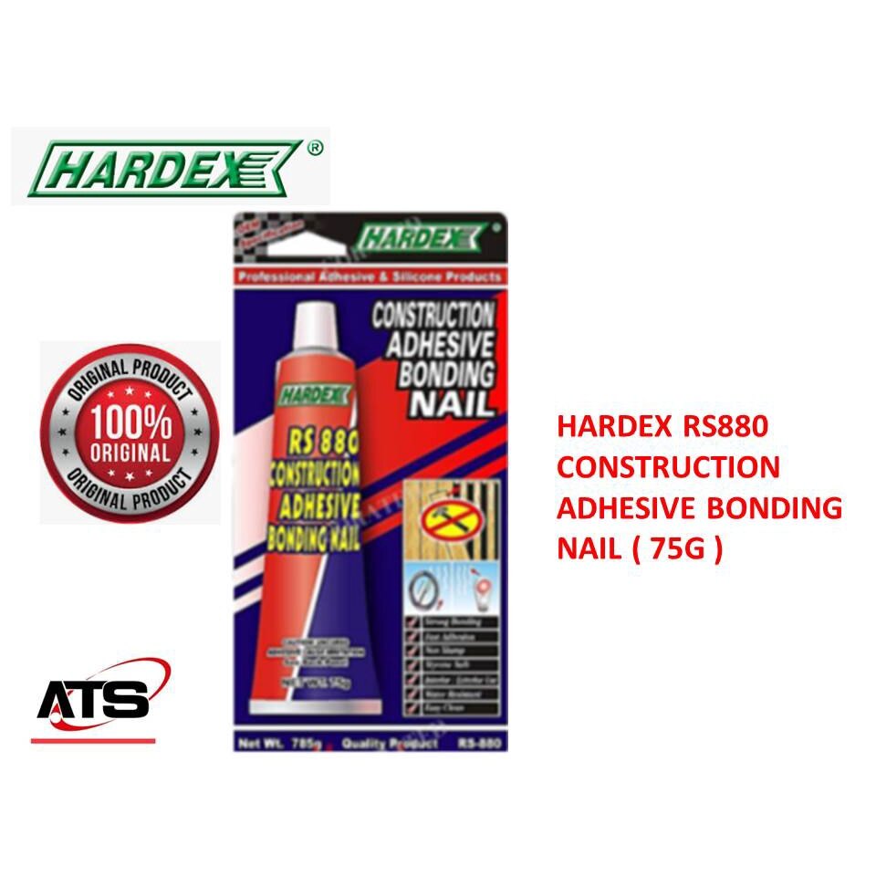 HARDEX RS880 CONSTRUCTION ADHESIVE GLUE BONDING NAIL 75G | Lazada