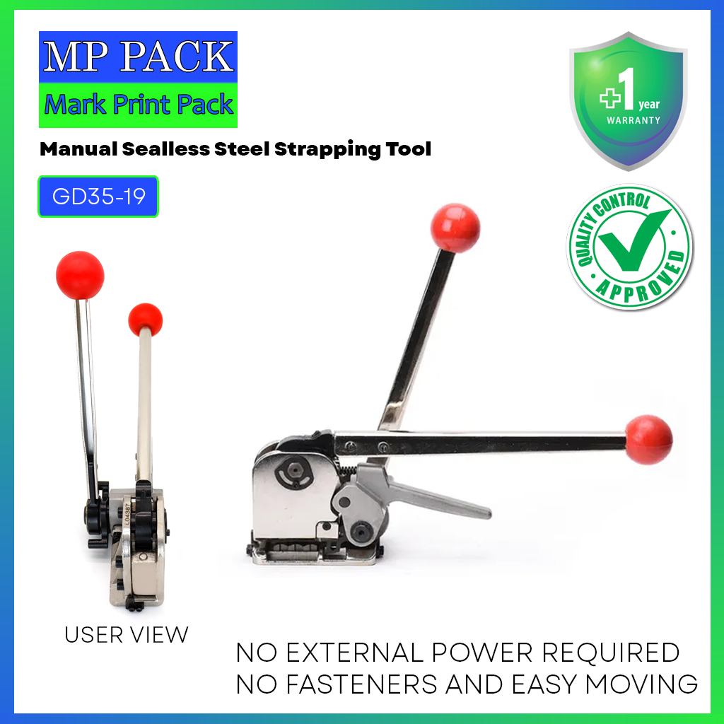 GD35-19 Manual Sealless Steel Strapping Tool Straps | Lazada