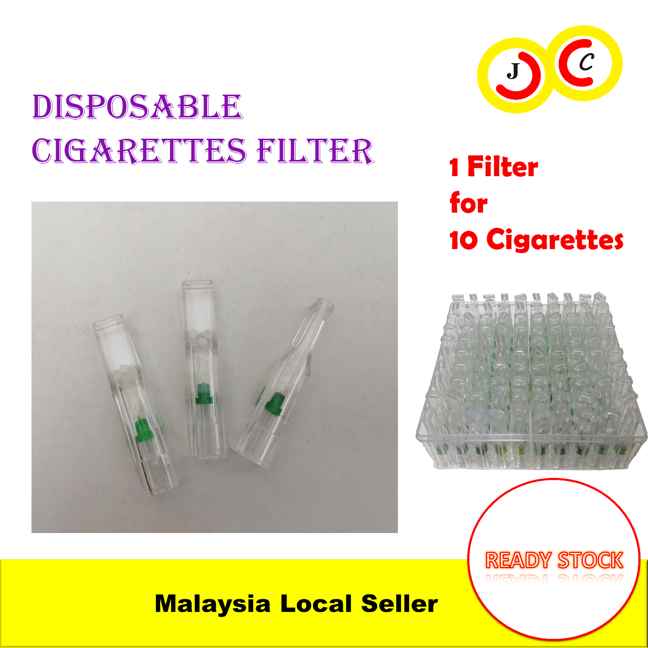 Disposable Smoke Tobacco Filter Cigarette Filter Penapis Rokok 5 pcs ...