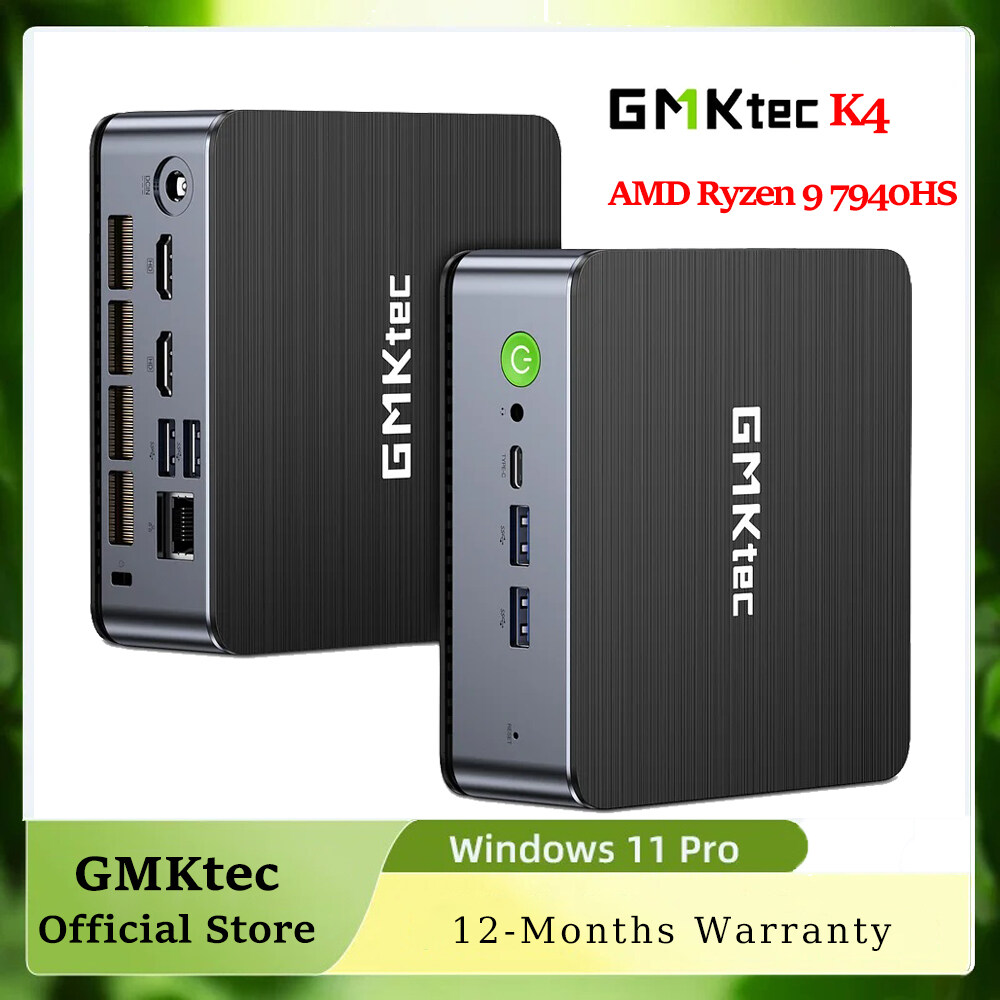 GMKtec Offical Store K4 Mini PC AMD Ryzen 9 7940HS Windows 11 Pro DDR5 ...