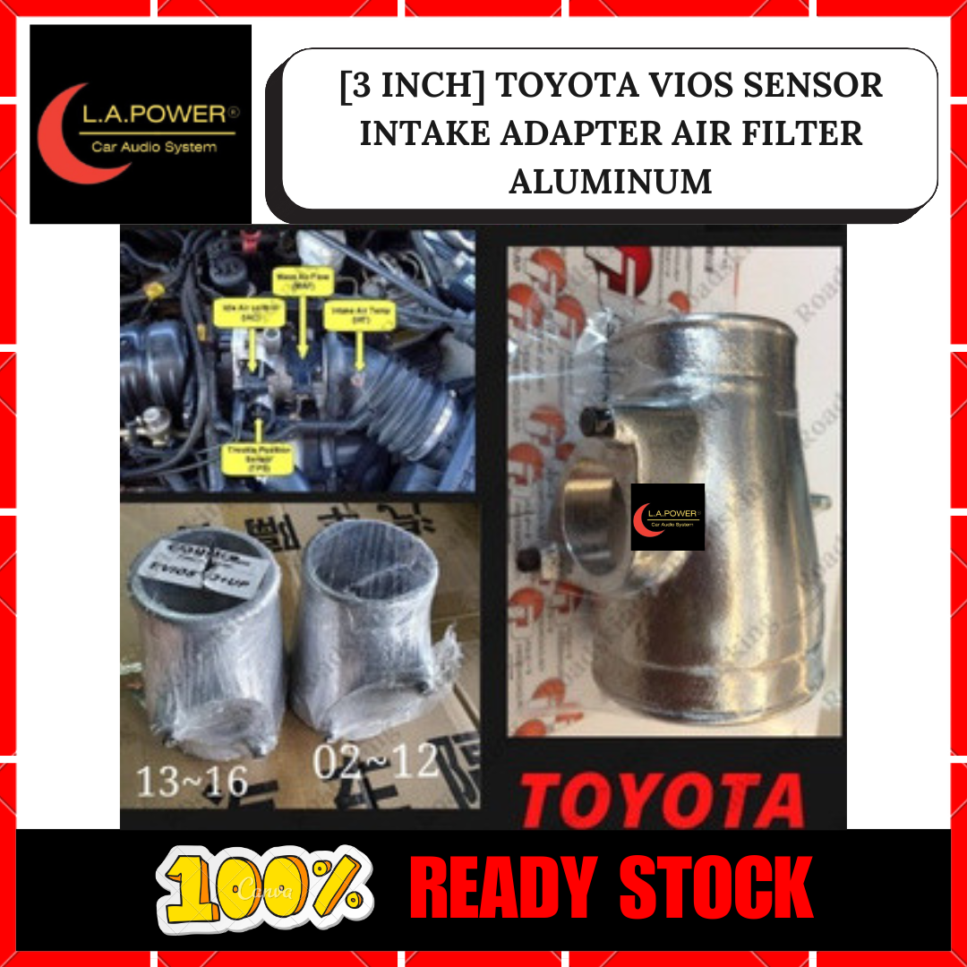 [ 3 INCH ] TOYOTA VIOS SENSOR INTAKE ADAPTER AIR FILTER ALUMINUM | Lazada