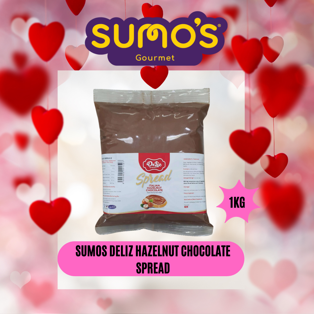 Sumos-DeLiz Italian Hazelnut Chocolate Spread Food Service (1kg) HALAL ...