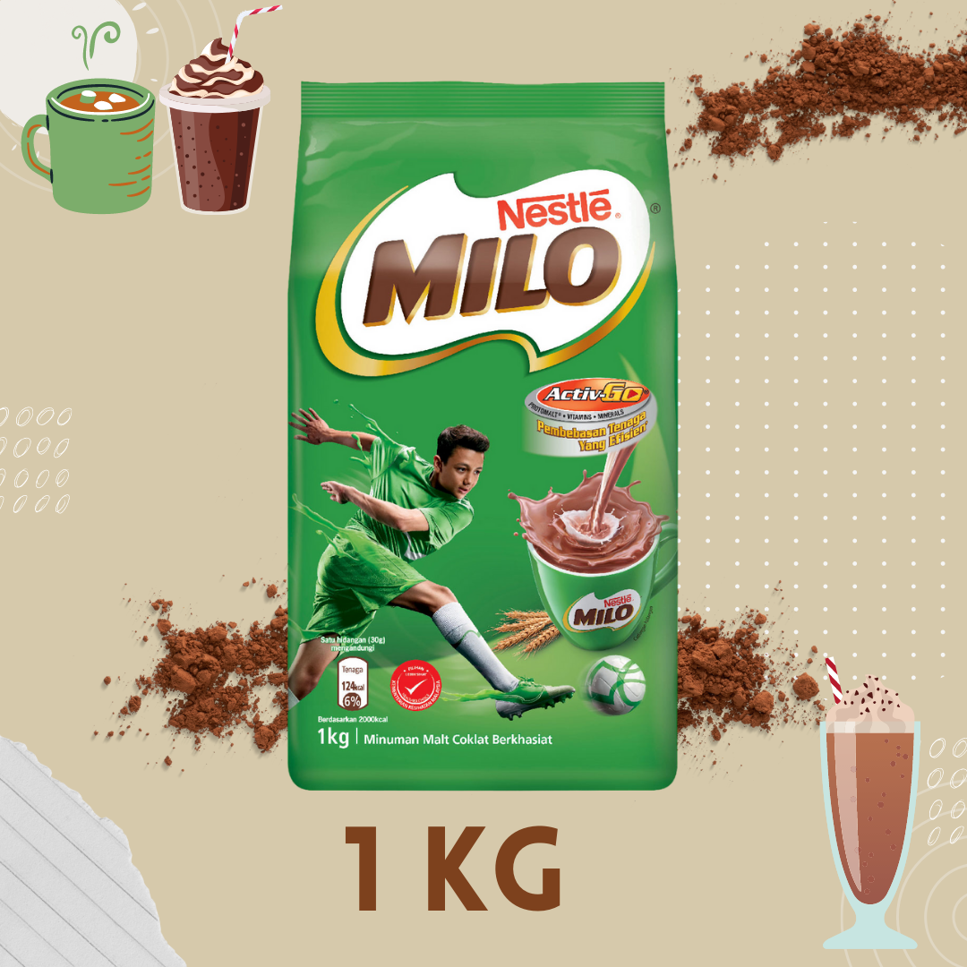 Nestle MILO Activ-Go Chocolate Malt Powder (200g/400g/1kg) | Lazada
