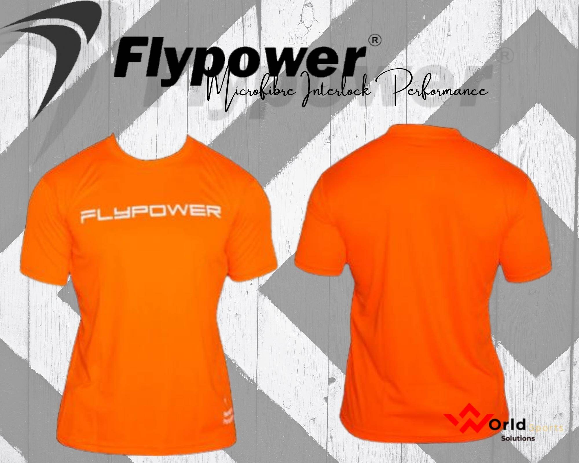 Flypower Microfibre Interlock Performance T Shirt (100% original) | Lazada