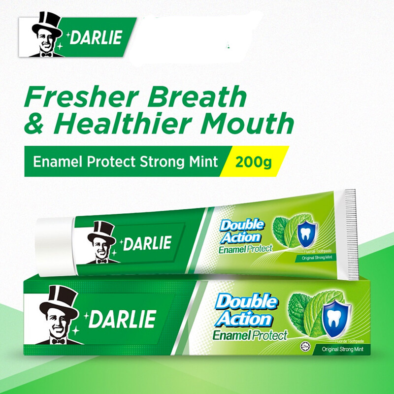 Darlie Ubat Gigi Toothpaste Double Action Multi Care 200g Mild Mint ...