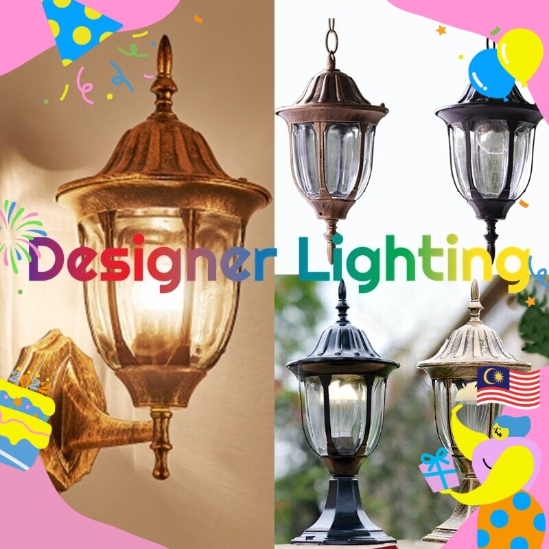 Designer Lighting Outdoor Lamp Weather Proof Lamp Post Lampu Halaman ...