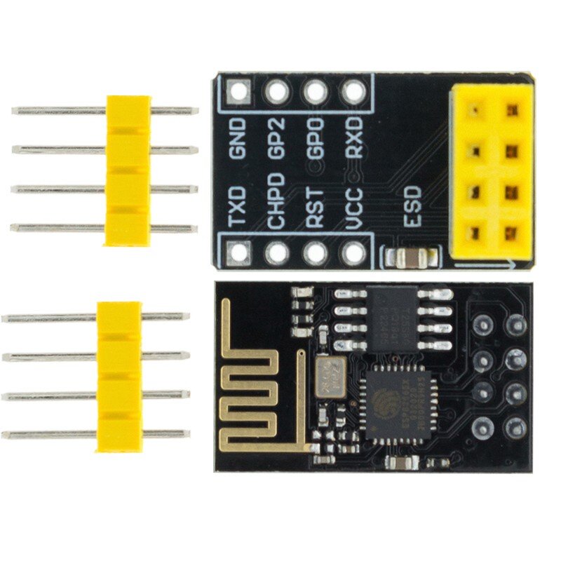 Esp 01 Esp 01s Adaptor Esp8266 Dari Papan Sirkuit Seri Esp8266 Untuk Modul Transceiver Wifi