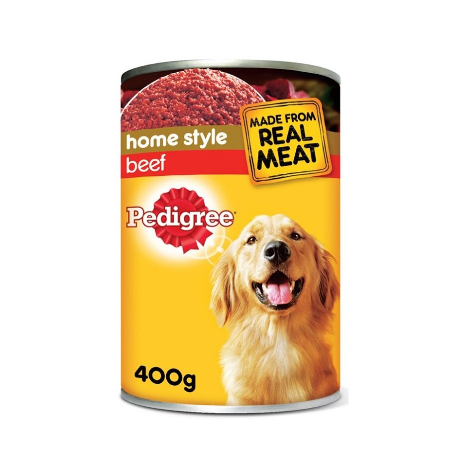 Pedigree Dog Can Food 400g Wet Food (3 Flavours) | Lazada