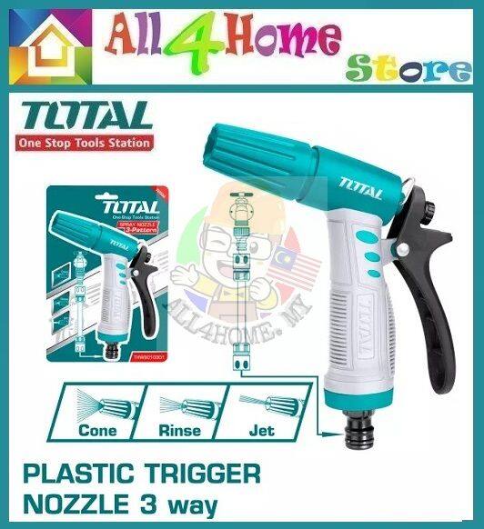 TOTAL TOOLS Plastic Trigger Nozzle (3 Way-THWS010301 / 9 Pattern ...