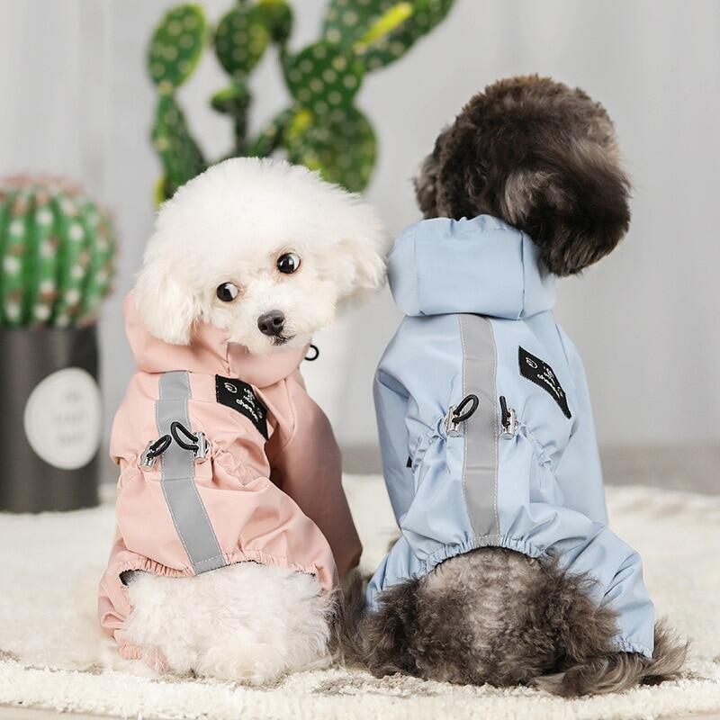 Reflective Dog Raincoat For Small Dogs Waterproof Dog Hoodie Coat ...