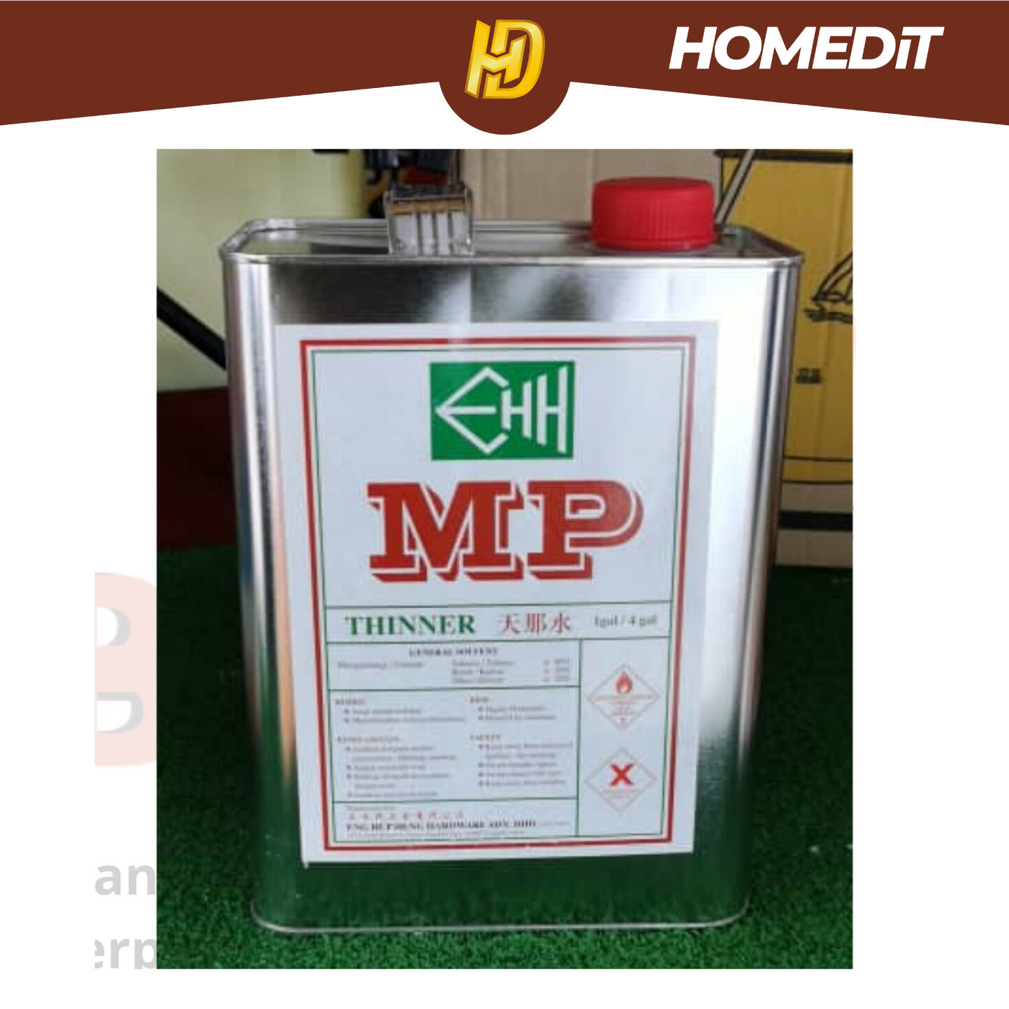 Homedit 1 Gallon Solvent Thinner / Turpintine Thinner Solvent DIY ...