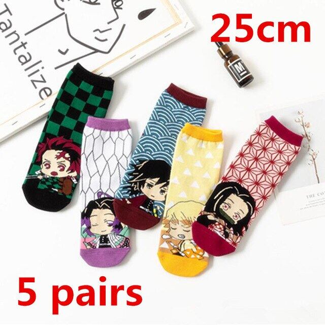 Demon Slayer Kimetsu No Yaiba Sock Short Socks Cosplay Prop Cartoons ...